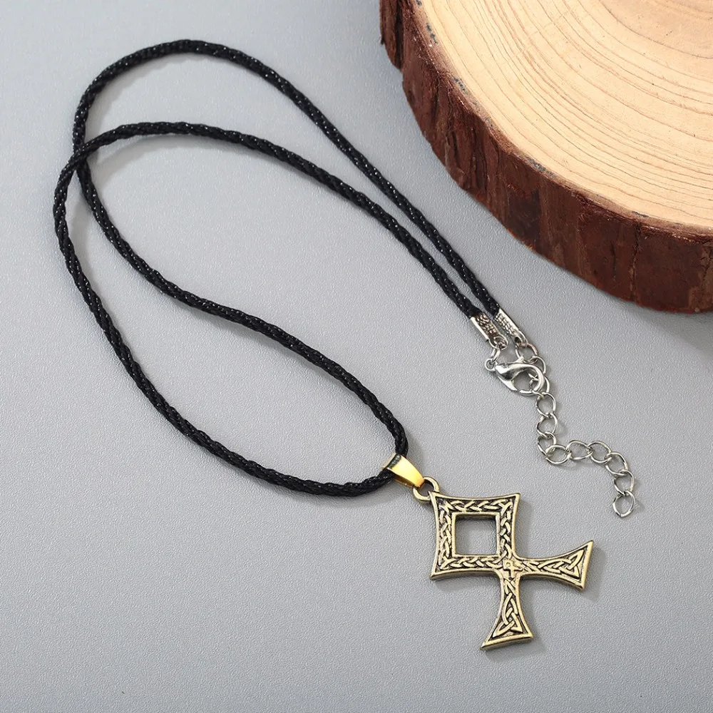 Kinitial Viking Runes Pendants & Necklaces Norse Amulet Rune Cross Knot ...