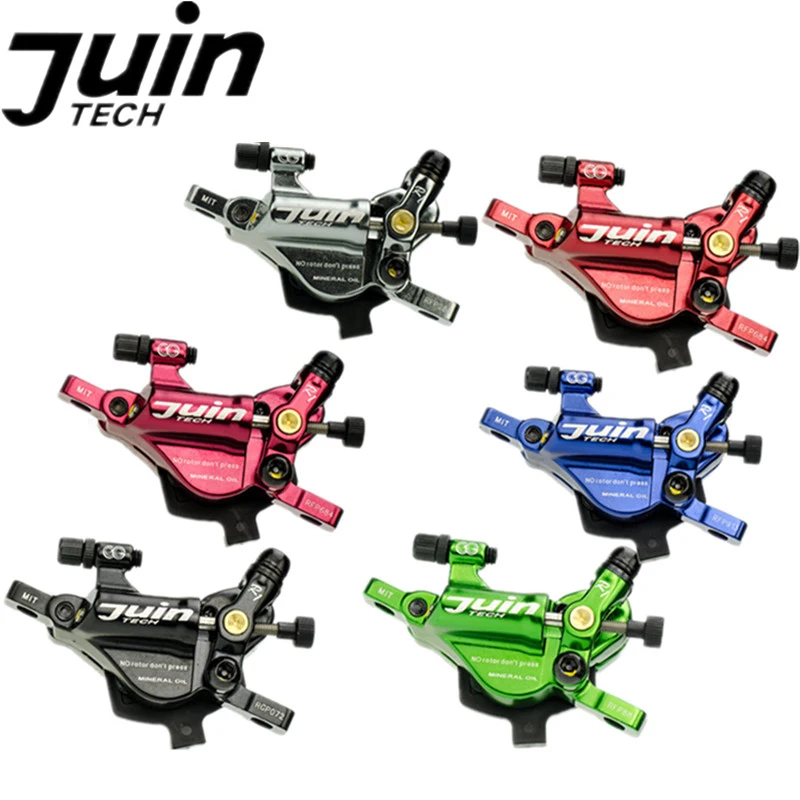Juin Tech 하이브리드 유압 로드 디스크 브레이크 세트 R1 케이블 디스크 듀얼 사이드 작동 여행 Cx 자전거 캘리퍼