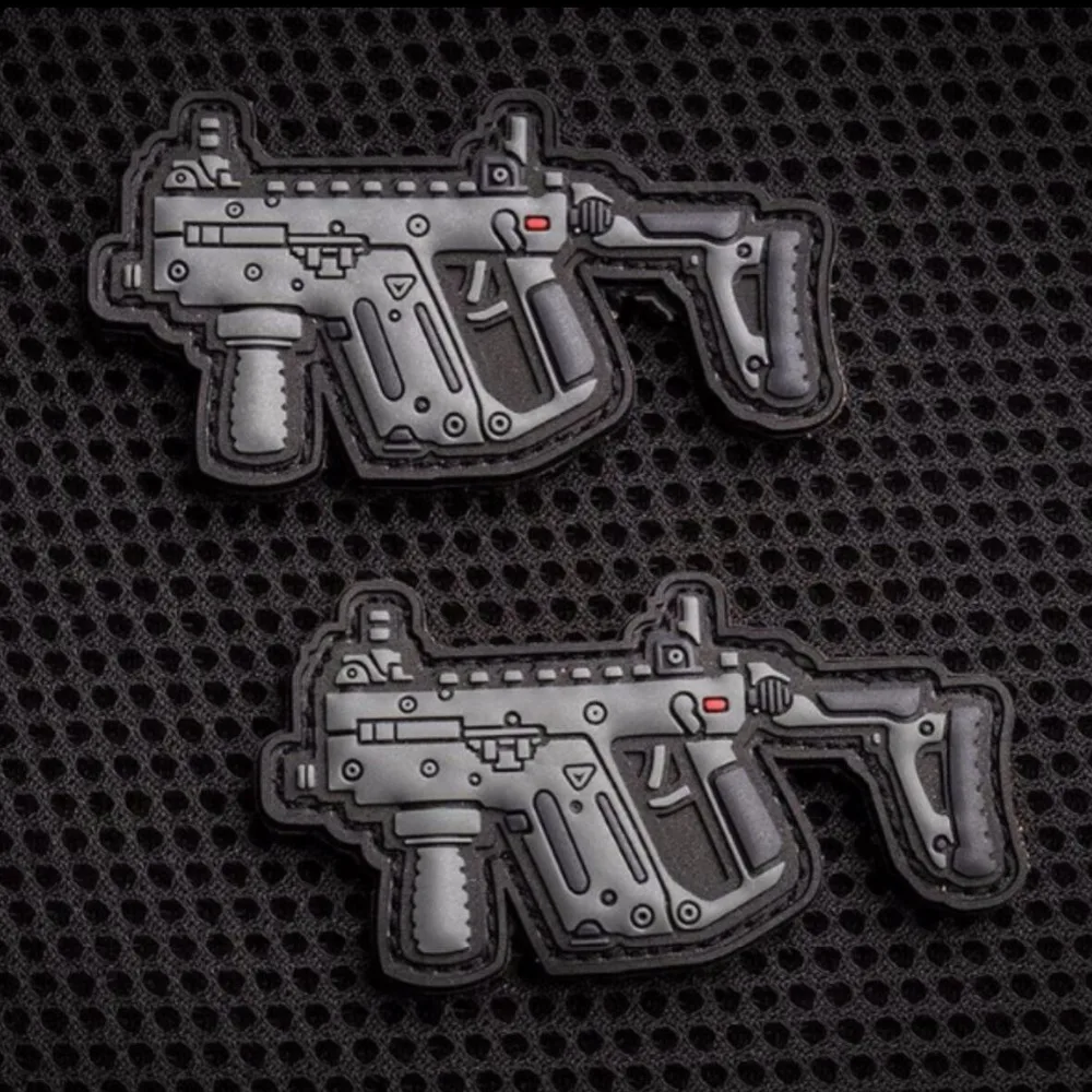 10pcs-Rubber-Tactical-Patch-3D-PVC-Combat-Patches-Hook-Military-Morale ...