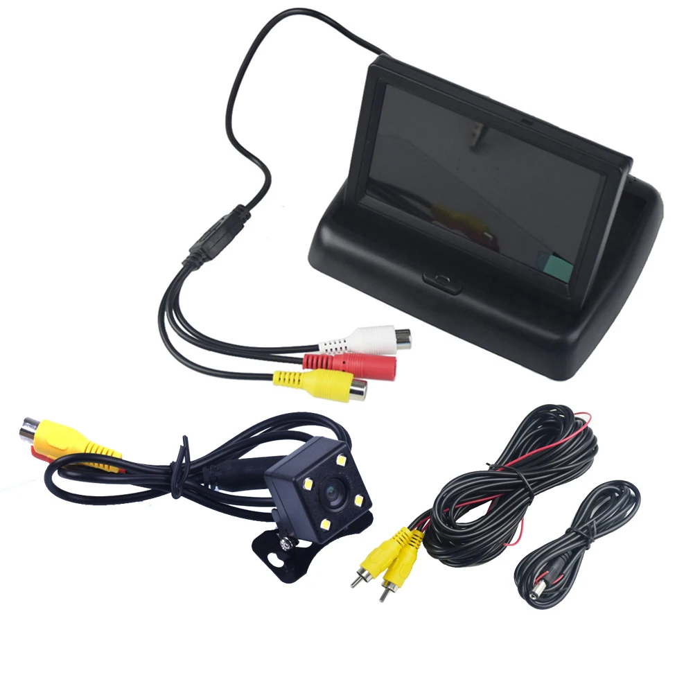 HD CCD 4.3 "Color TFT LCD Folding Car Parking Assistance Monitors S DC ...