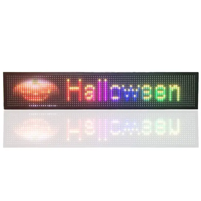 Scrolling LED Signs Full Color SMD PH10mm 40″x8″ Message Display Indoor ...