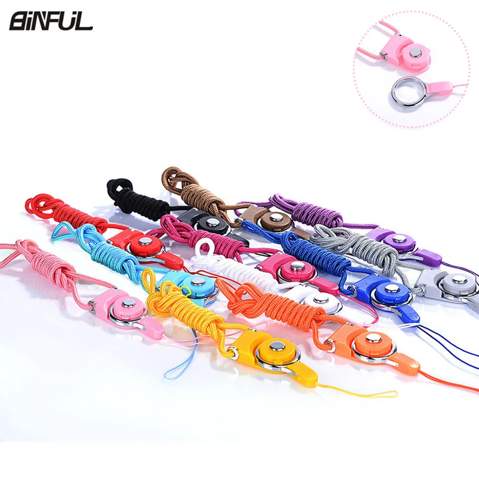 3pack Mobile Phone Strap Lanyard Keychain Holder Neck Finger Hand Wrist ...