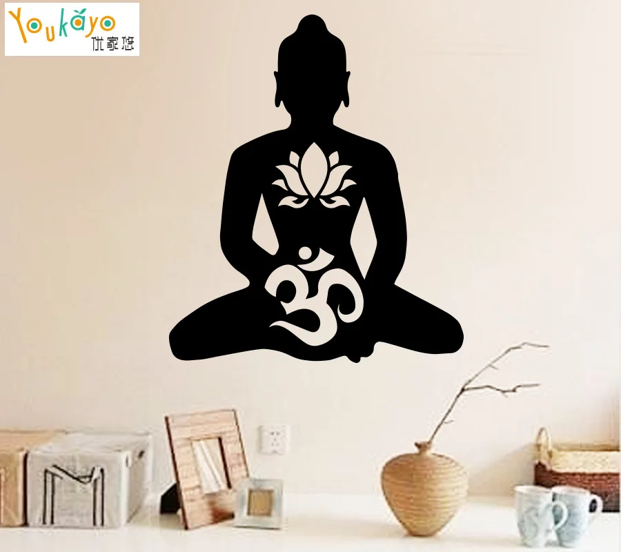 BUDDHA Buddhism Religion Removable Wallpaper Vinyl Decal Sticker Window ...