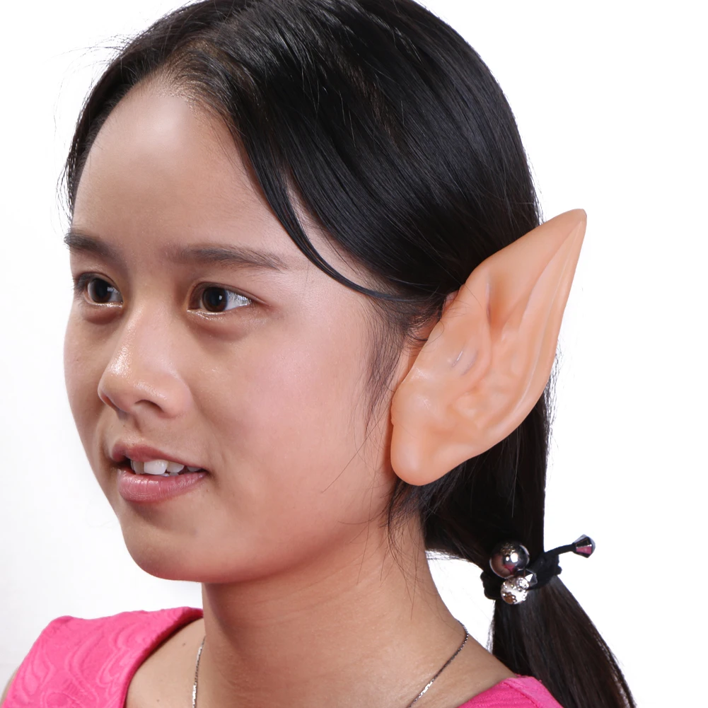 Latex Fairy Pixie Elf Ears Cosplay Accessories Halloween Party Soft 
