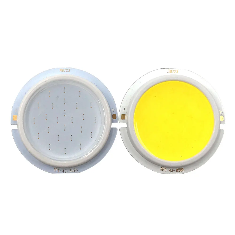 10pcs/lot 43mm Thicken Round LED COB Chip On Board Blue Nature White ...