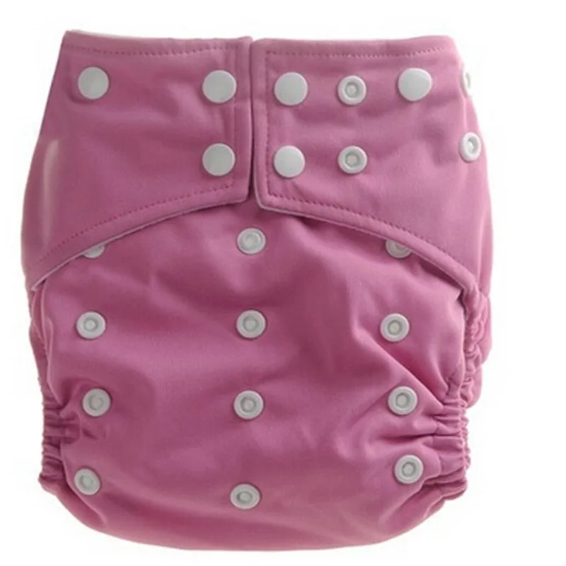 Pink Color Nappy Diaper Solid Color Baby Nappy One Size Adjustable ...
