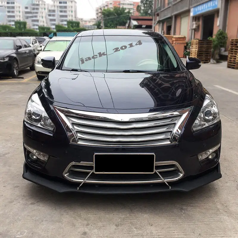 FIT FOR 2013-2015 NISSAN ALTIMA 4 DOOR SEDAN BLACK JDM FRONT LIP BUMPER ...