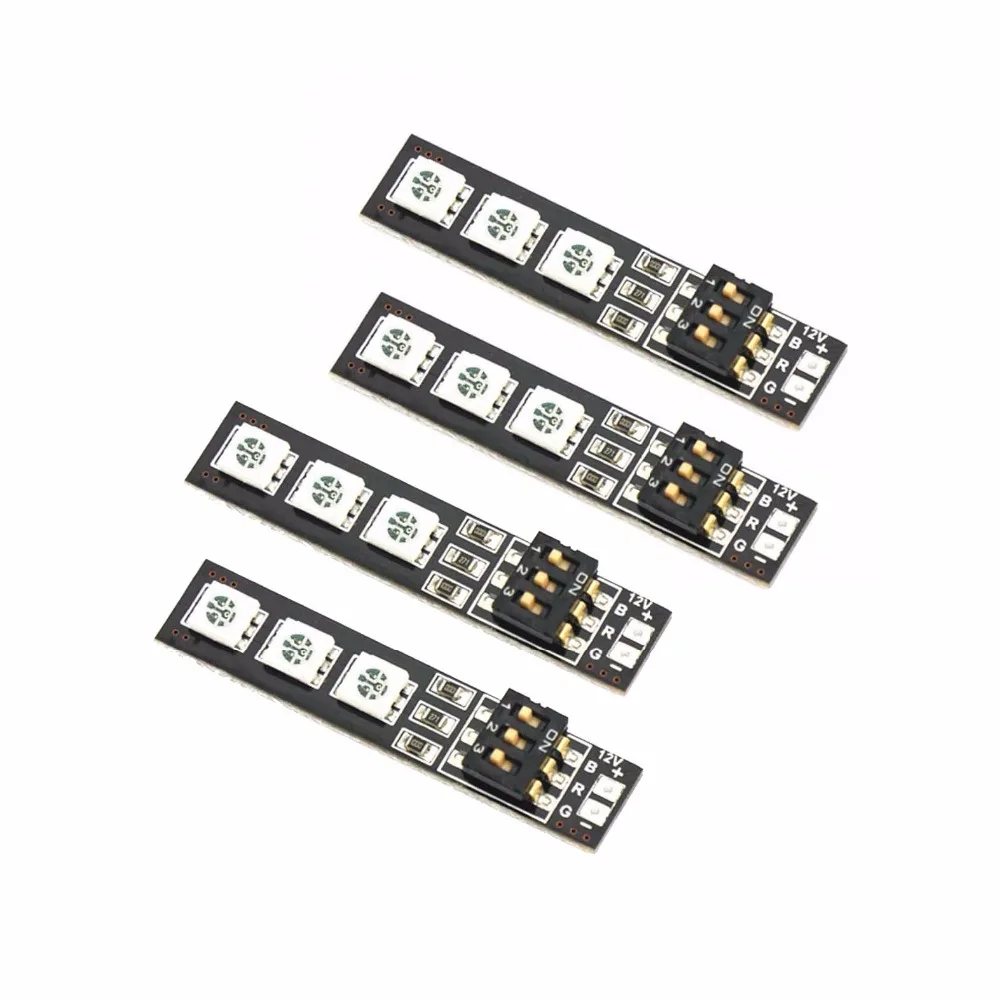 4pcs Rgb 5050 Led Lights Board 7 Color 5v 12v With Dip Switch For ...