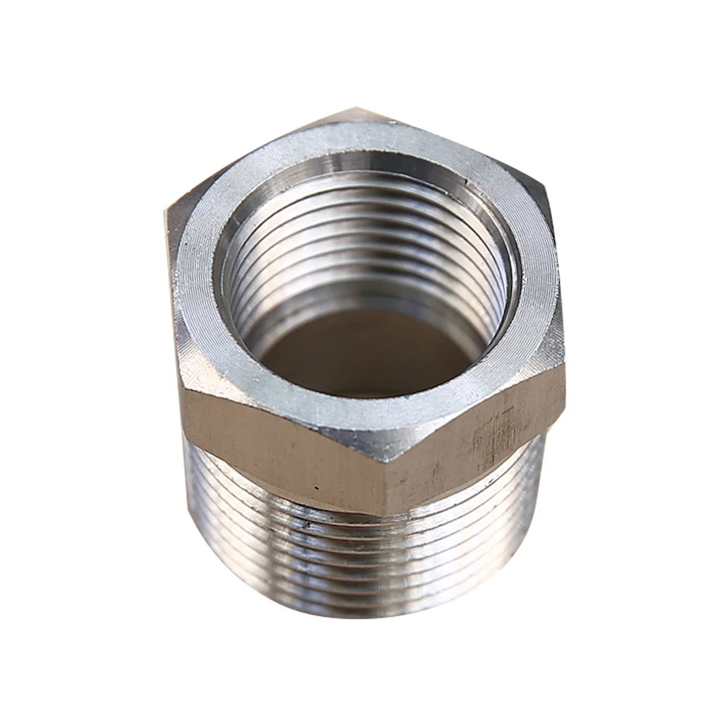 304 Stainless Steel Pipe Fitting Hex Reducer Bushing 1/4"x1/8" 3/8"x1/8 ...