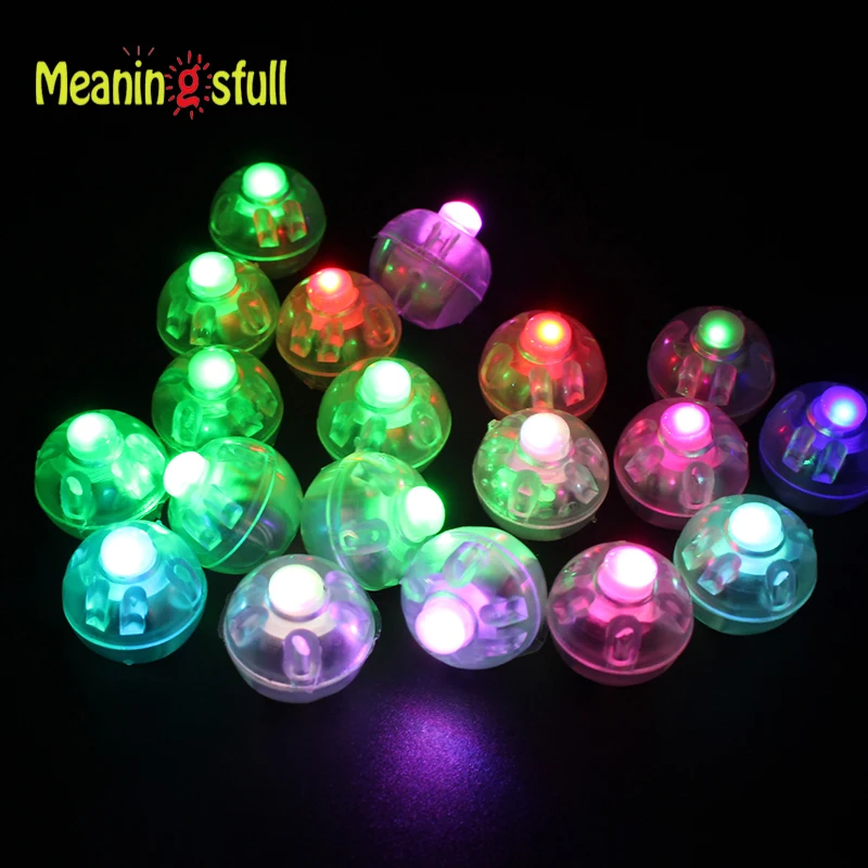 Meaningsfull 100pcs/lot Multicolor Mini Led Ball Lamps Balloon Lights ...