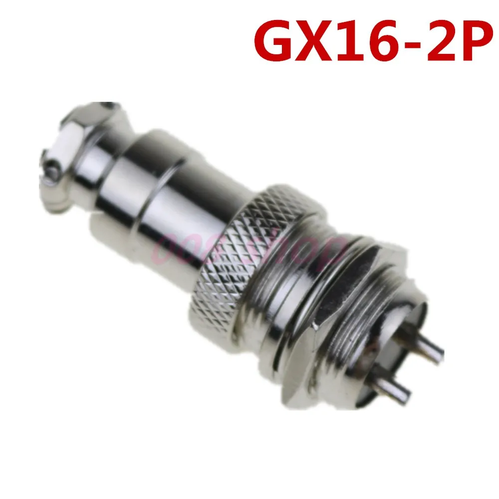Free Shipping Gx16 Gx16-2 2p 2pin 16mm Male&female Wire Panel Connector ...