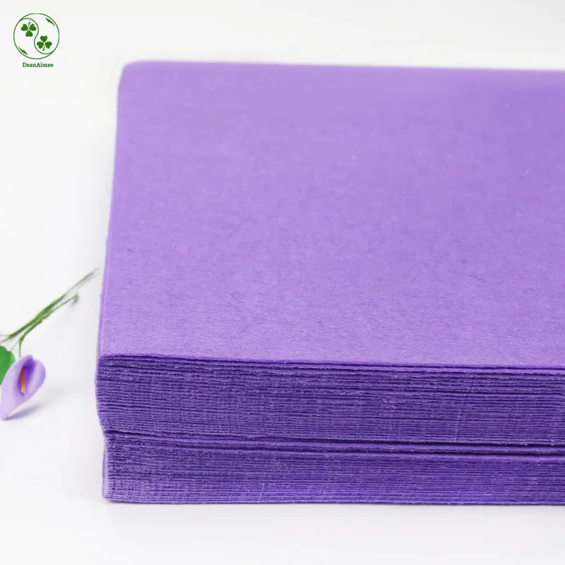 Violet Purple Color DIY Felt Sheet 30X30CM Needlework Pure Color Cloth ...