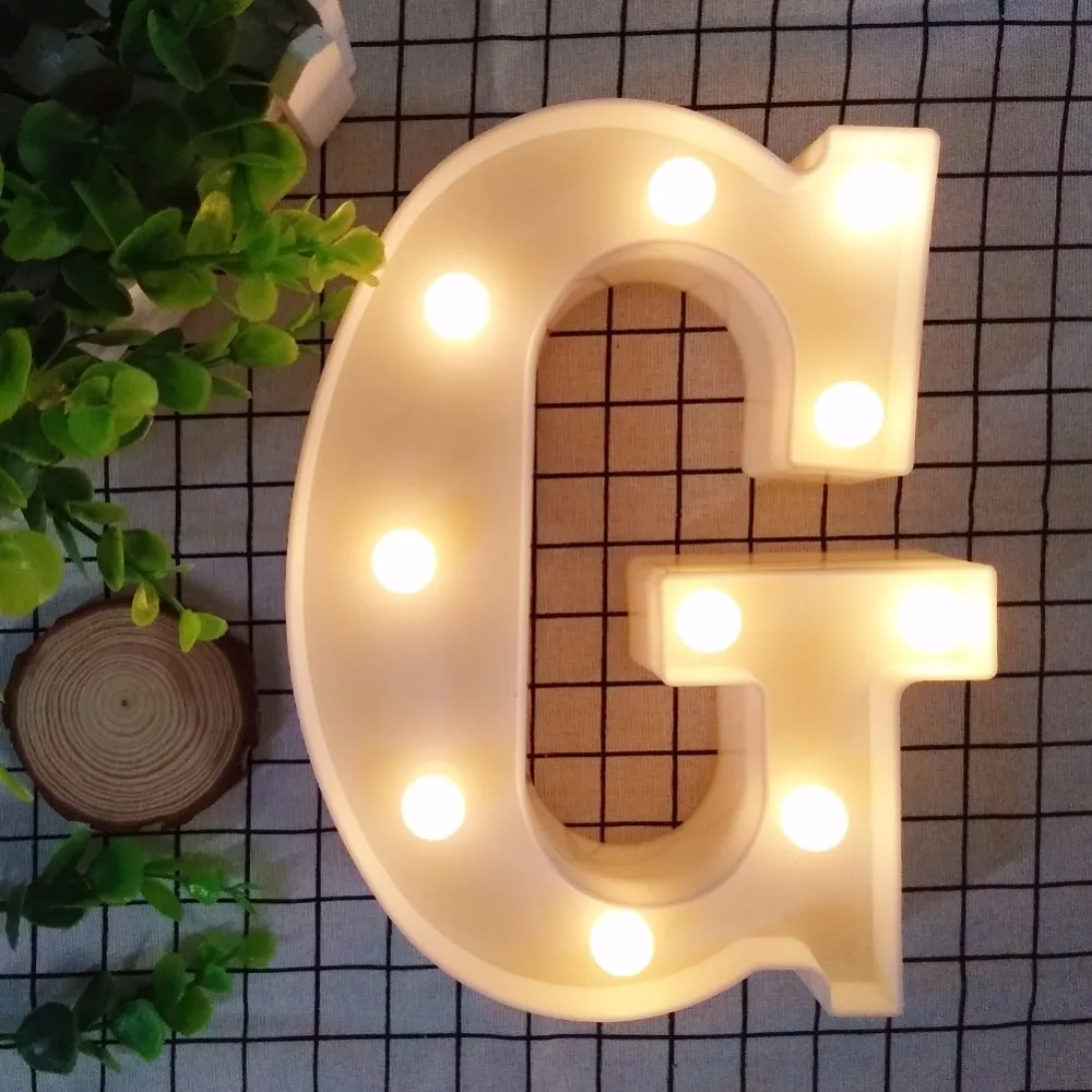 Led English Letter Lamp Modeling Lamp Photography Prop Decoration ...