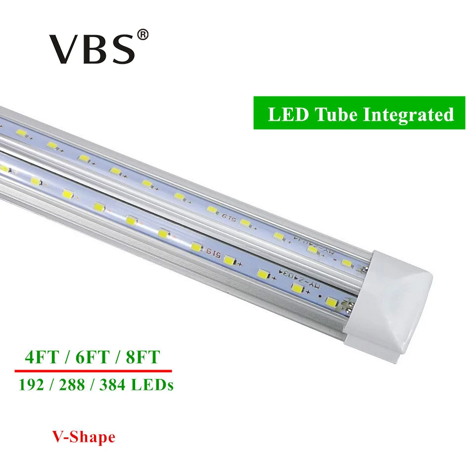 V Shape Integrated LED Bulbs Tubes T8 600mm 20W 2 FT Led Tube Light ...