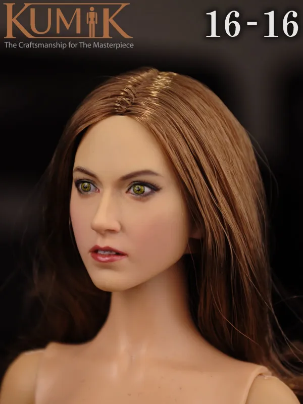 KUMIK 16 1 1:6 Scale female Figure accessories head shape carved for 12 ...