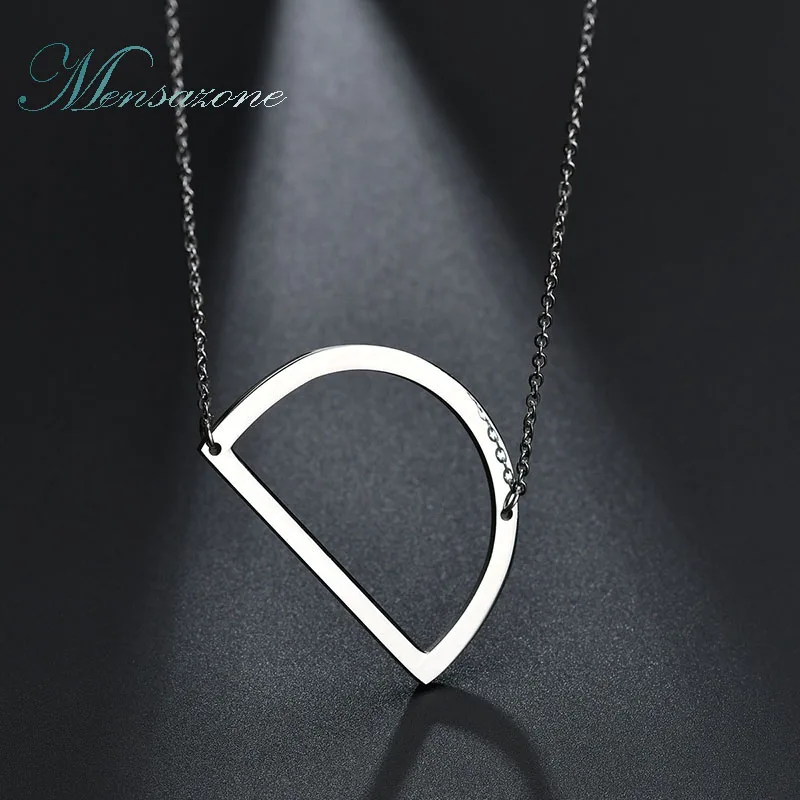MENSAZONE Fashion Simple Letter D Necklace for Women Large Initial ...