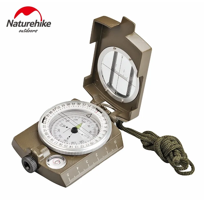 Naturehike Outdoor Camping Compass Professional Military Army Compass Waterproof Cp8801 In