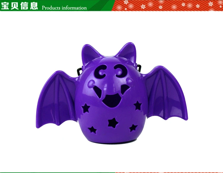 15cm-Halloween-venue-decoration-toy-luminous-purple-bat-Halloween ...
