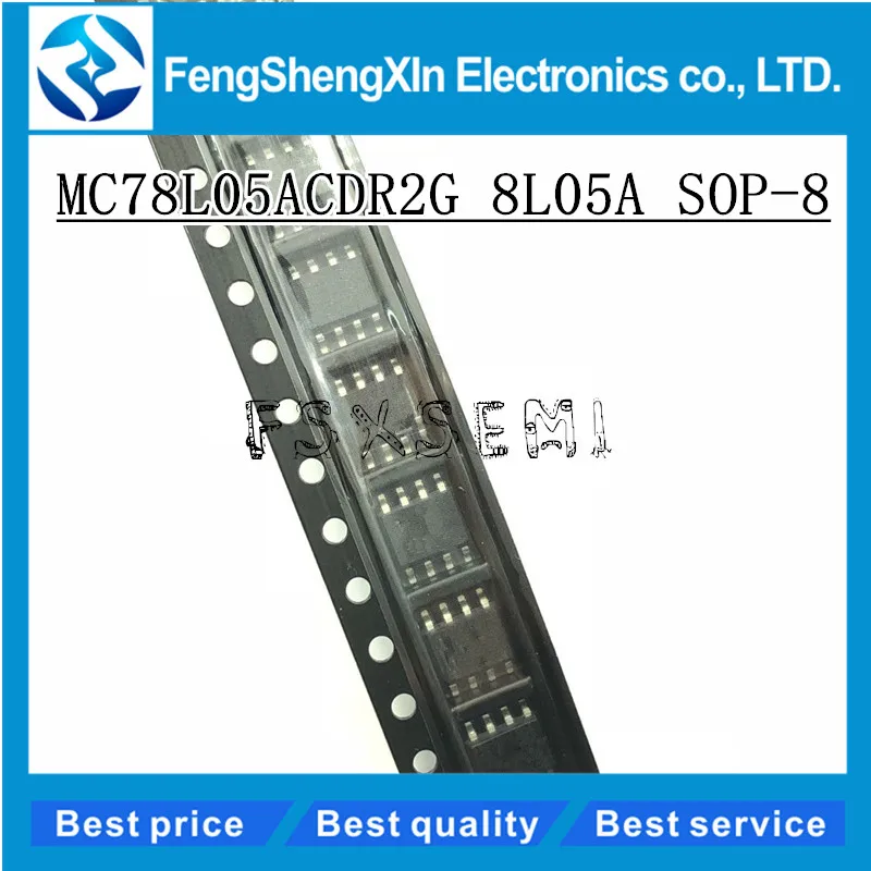 10pcs/lot New MC78L05ACDR2G 8L05A BL05A MC78L05ACD SOP 8 linear voltage ...