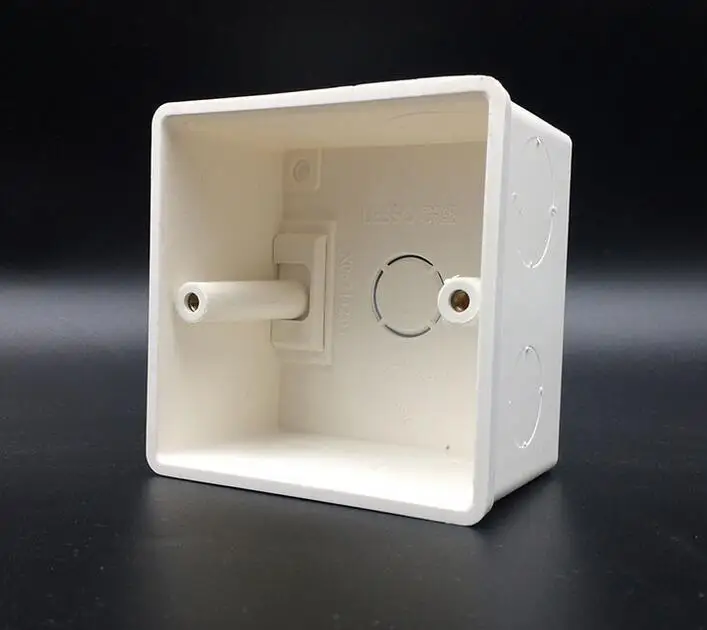 86*86mm Cassette Universal White Wall Mounting Box For Wall Switch And ...