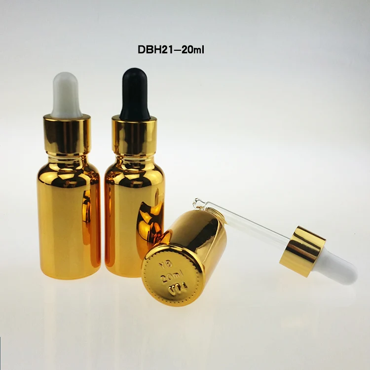 Wholesale 100pcs High Grade Special Golden Glass 20ml Dropper Cap Wholesale 100pcs High Grade Special Golden Glass 20ml Dropper Cap