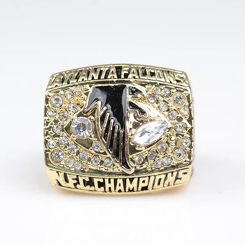 Replica New arrival N.F.C 1998 Atlanta Falcons Solid Championship Rings ...