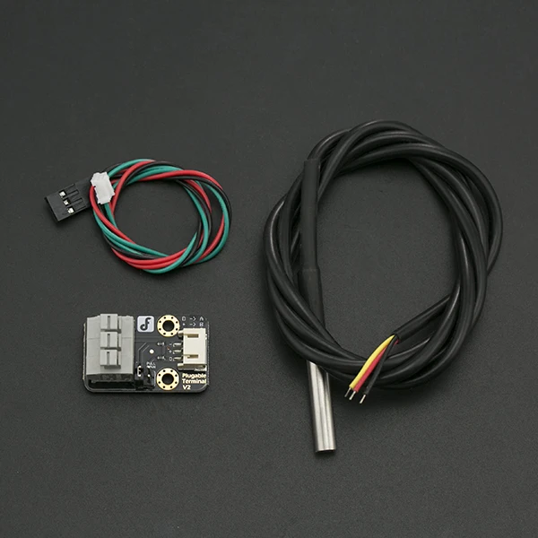 Free Shipping Waterproof Ds18b20 Temperature Sensor Module With Connect