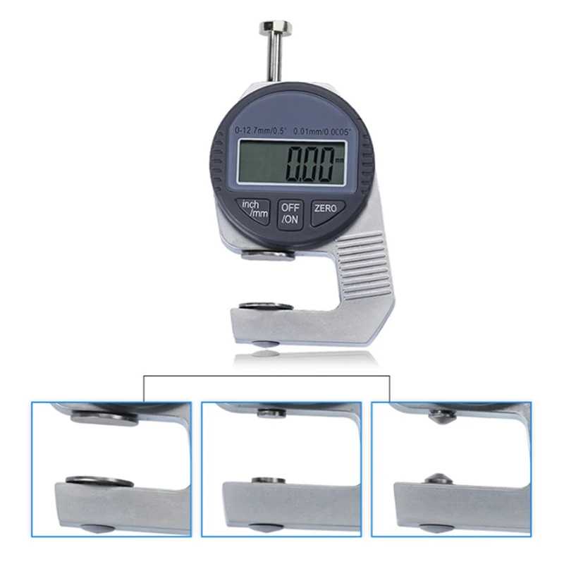 Hot Mini 0.01mm Digital Width Thickness Gauge Meter 12.7mm Large LCD ...