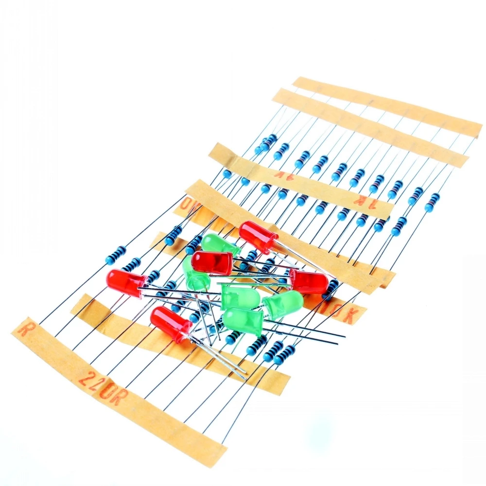 Aliexpress.com : Buy 50pcs 1K 10K 100K 220 Ohm 1/4W 1% Metal Film ...