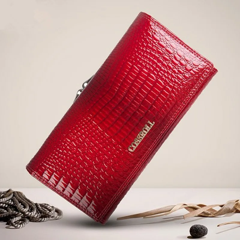Carteras de lujo para mujer, Cartera de cuero genuino, cartera de mano ...