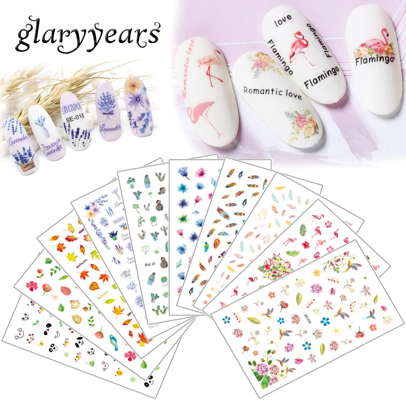 glaryyears 8 Pieces/set Cute Nail Art Decoration Women's Tool SE ...