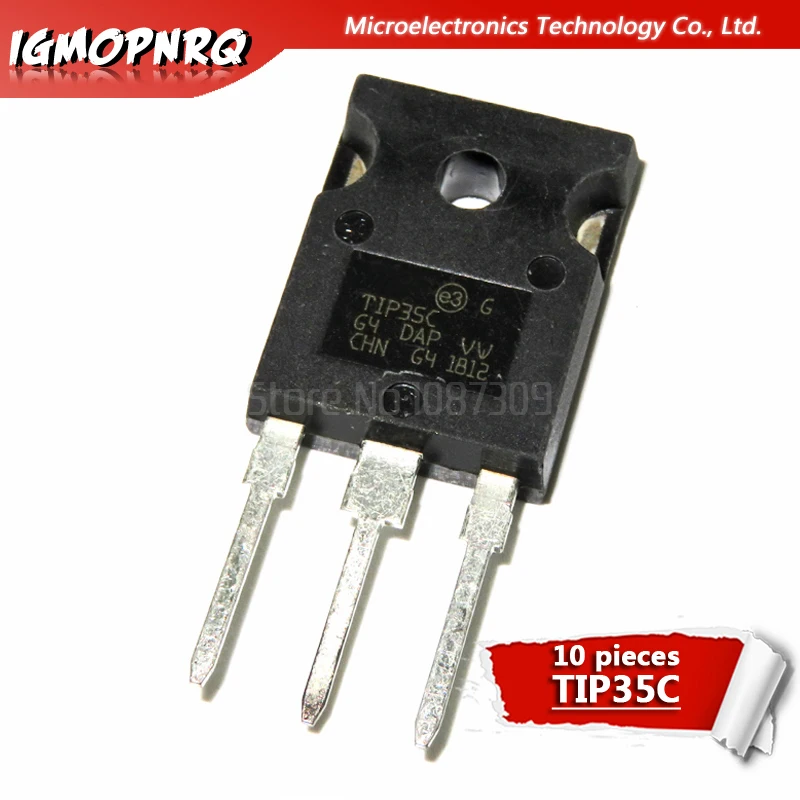 4 Pieces TIP35C TIP35CW NPN Power Transistor 25A 100V tillescenter ...