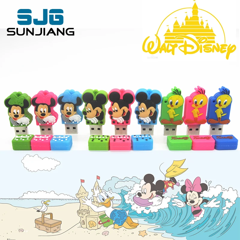 Crazy hot USB flash drive 64GB 32GB 16GB 8GB 4GB Mickey Mouse pendrive ...