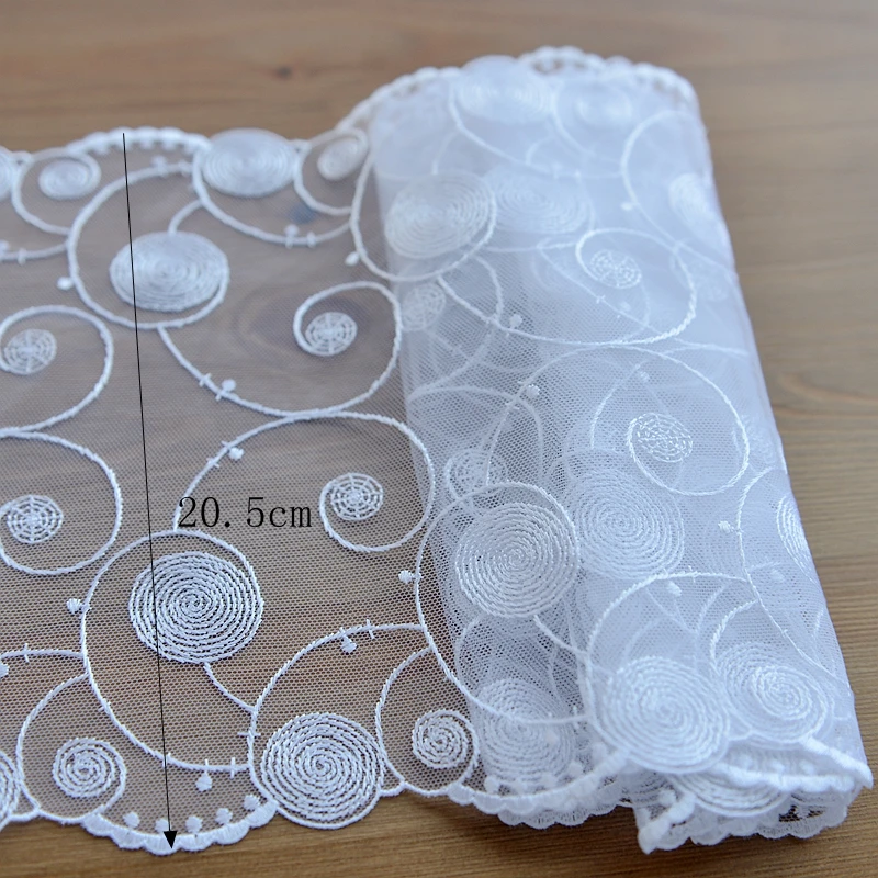 White net cloth embroidery lace Lace accessories Cloth art lace curtain ...