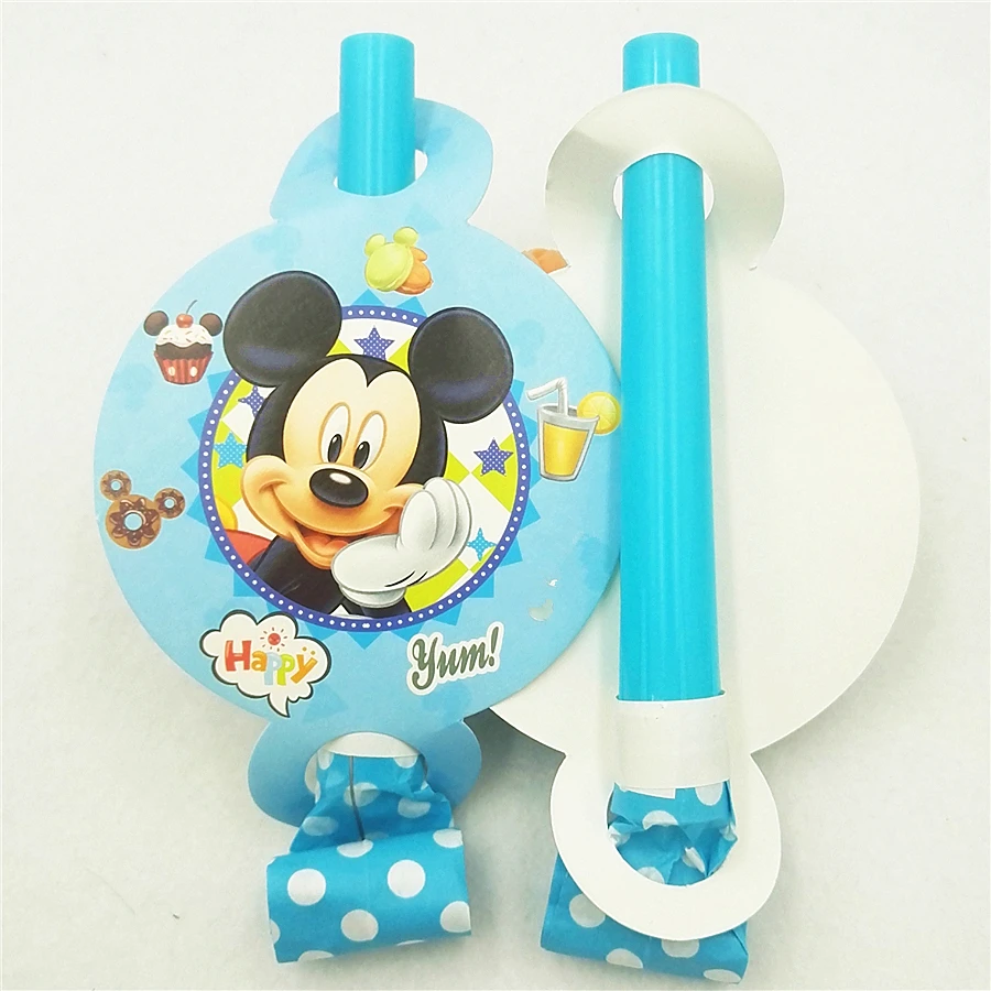 6pcs/set Mickey Mouse Party Supplies Noise Maker/Blowout Cartoon Theme ...