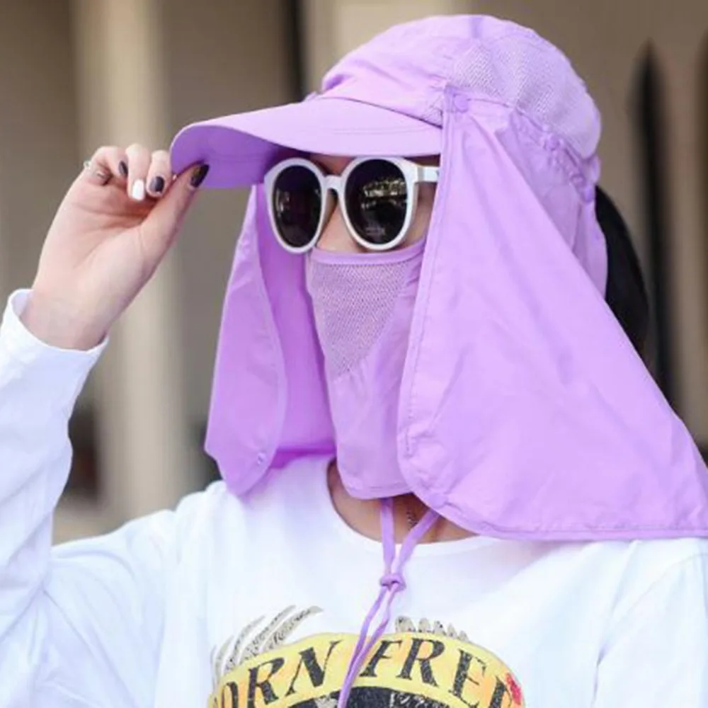 Quick Dry Breathable Sun Cap Detachable Removable Unisex Outdoor Sports ...