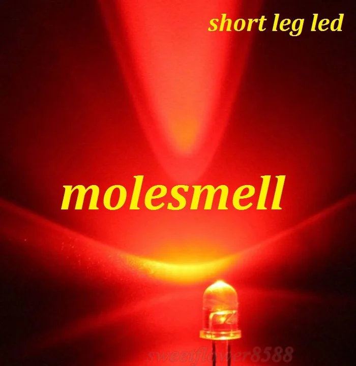 1000pcs-5mm-Red-short-leg-led-short-pin-water-clear-led-round-red-led ...