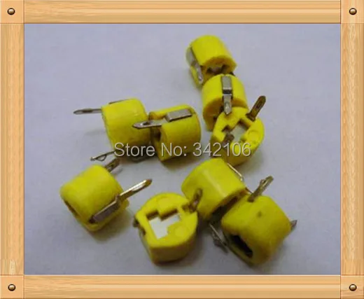Free Shipping!!! 10pcs Yellow 40p Adjustable Capacitor / Tuning ...
