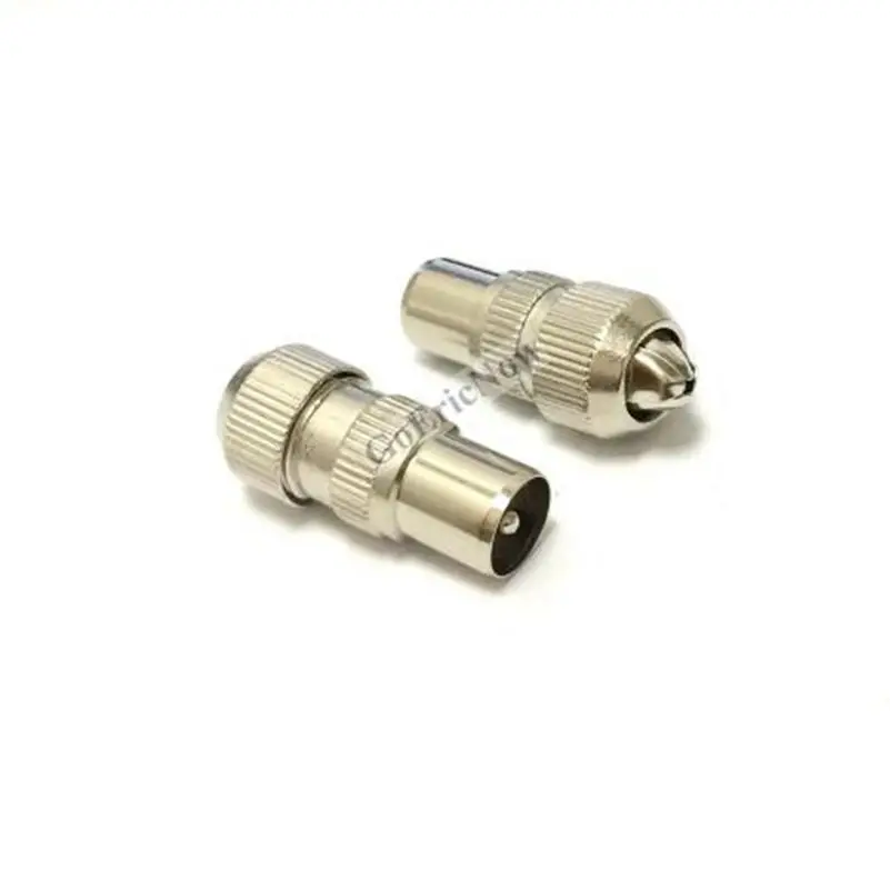 10 pcs RF TV Aerial Plugs Socket Coaxial Connectors Male Coax Plugs UK ...