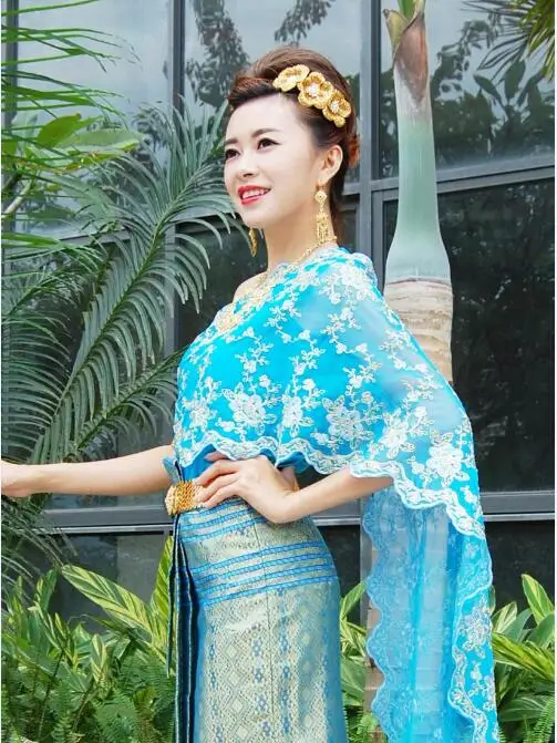 2022 Thailand Traditional Vintage Dress Set Traditional
