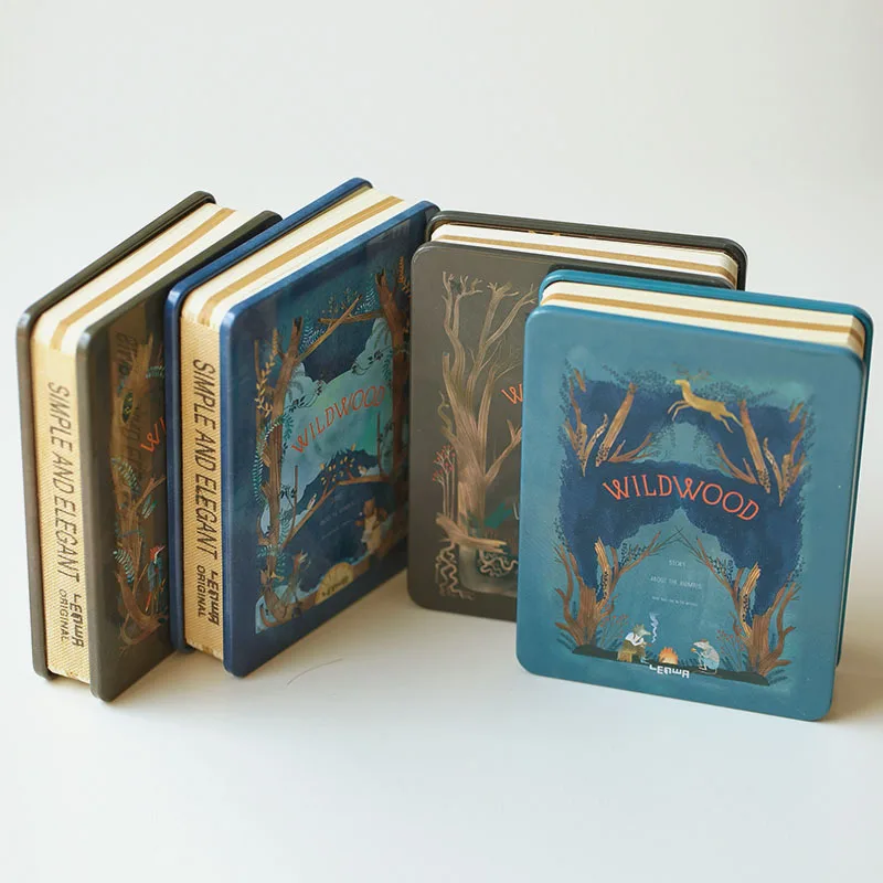 Luxury Metal Cover Notebook Magic Wildwood Series Hardcover Blank ...