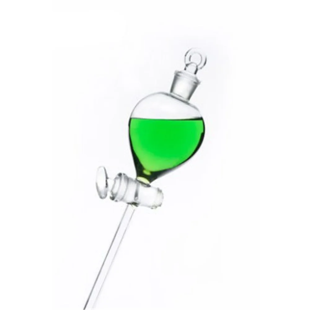 60ml-Lab-Glass-Dropping-Funnel-Ball-Shape-With-Glass-Stopcock-Metering ...
