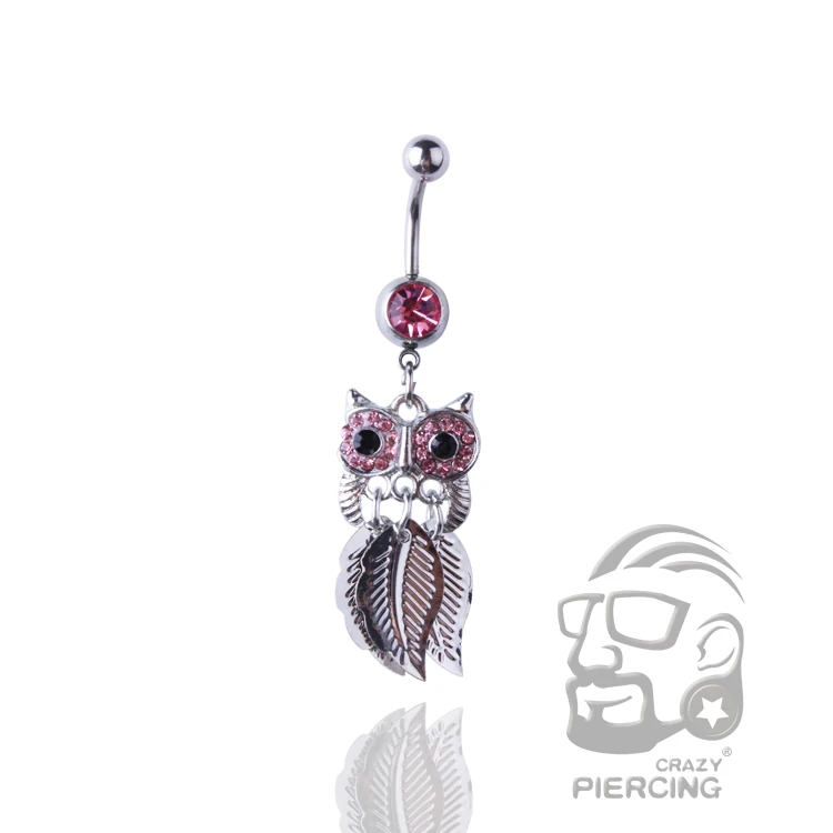 Belly Button Rings Feather