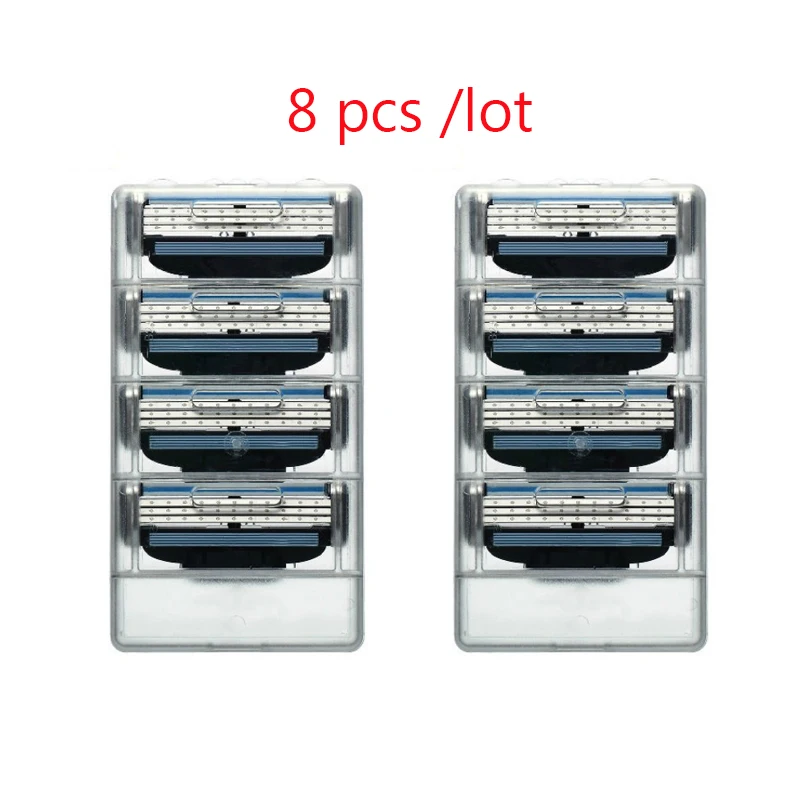 8-Pcs-lot-3-Layer-Razor-Blades-For-Man-High-Quality-Sharp-Razors-Blade ...