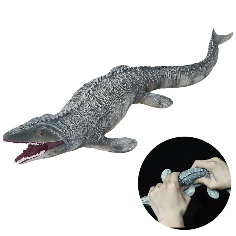 45cm Soft Mosasaurus Plush Toy Lifelike Cute Dinosaur Stuffed Animal ...