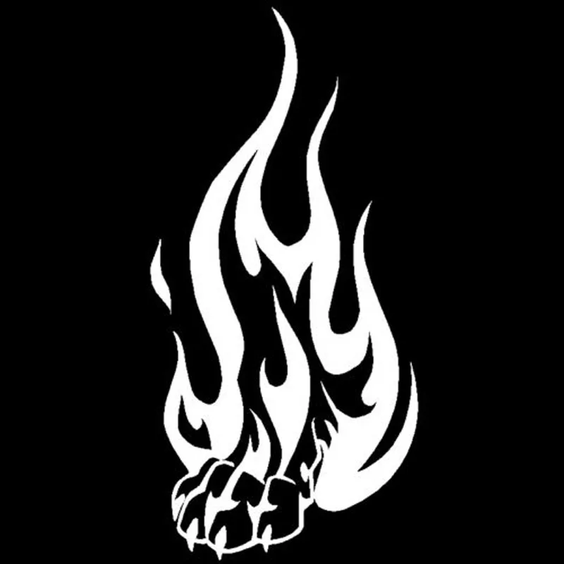 Flaming Tribal Wolf