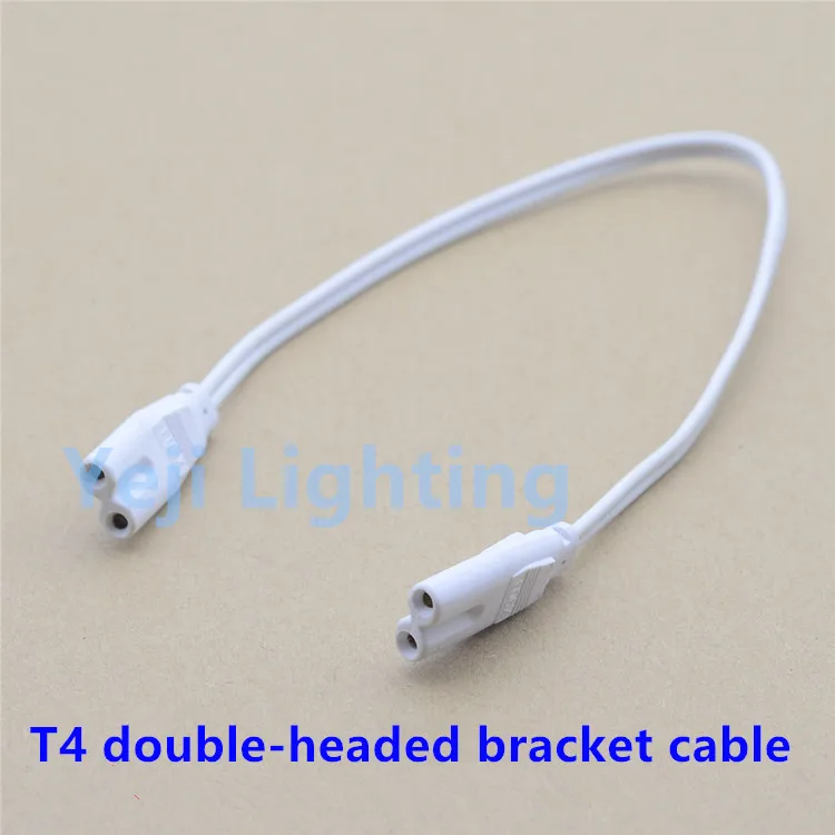 T4 LED light tube 2-hole double-headed female plug wire connector power ...