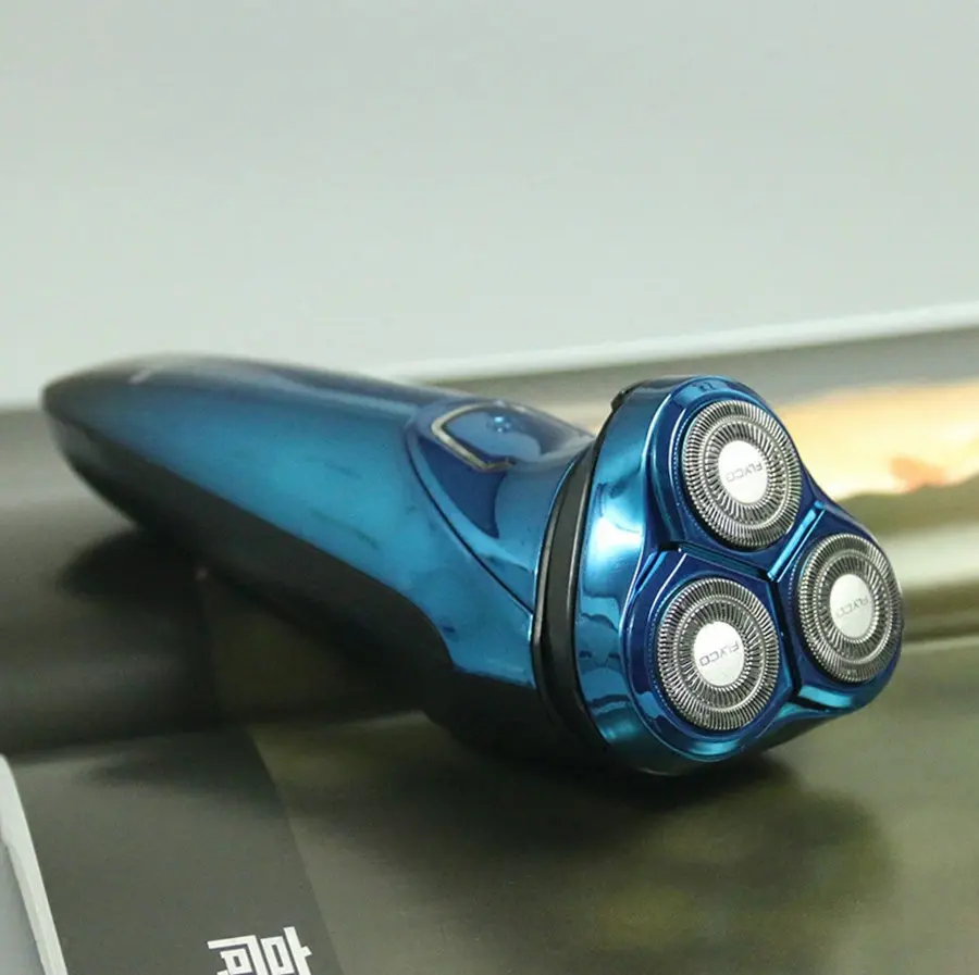 flyco fs336 electric man shaver 3D floating smart man razor rechargeable with pop up trimmer ...