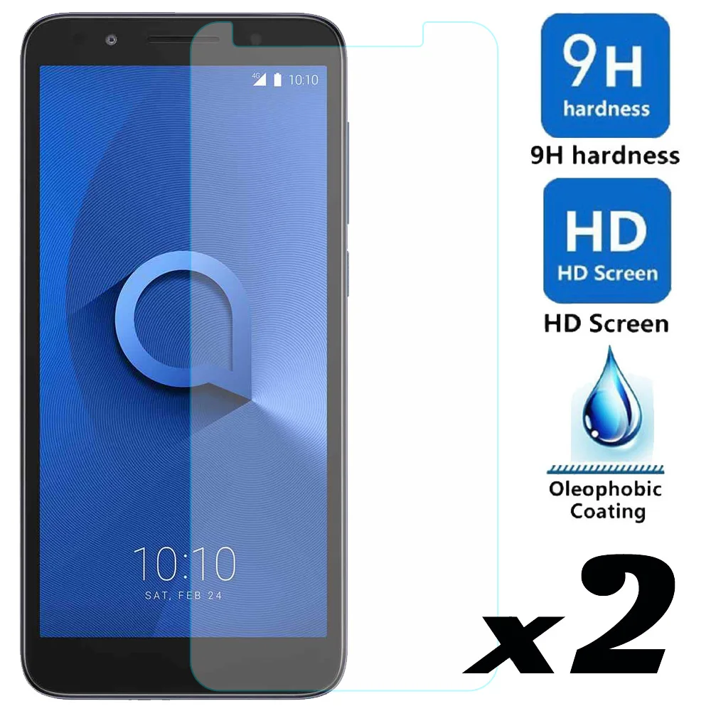 2pcs 9h Hd Tempered Glass Screen Protector Explosion Proof Front Films