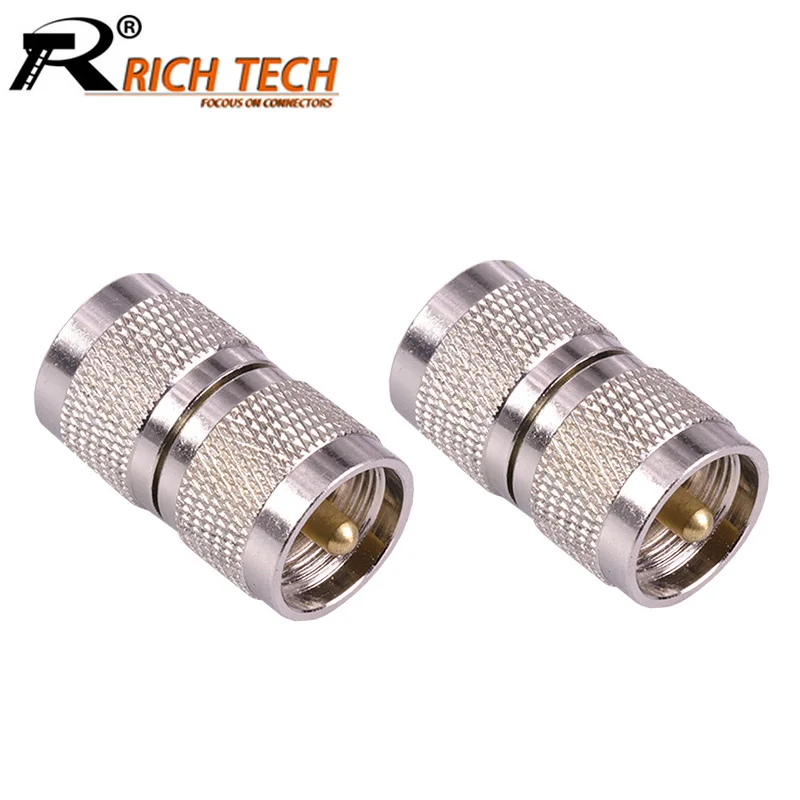 10pcs/lot Copper UHF PL259 Male to UHF PL 259 Male Plug Straight ...